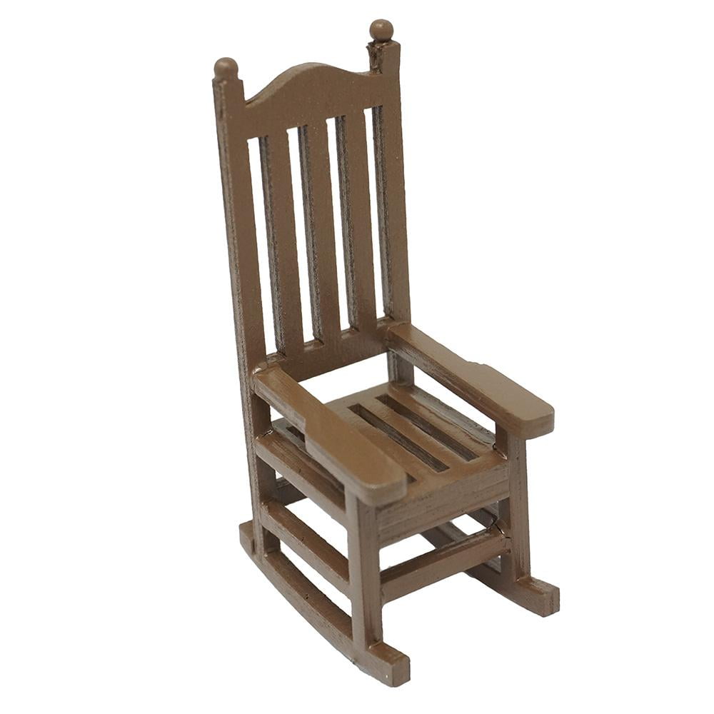 Mini Rocking Chair Wood Figurine, Brown, 2-Inch - Walmart.com