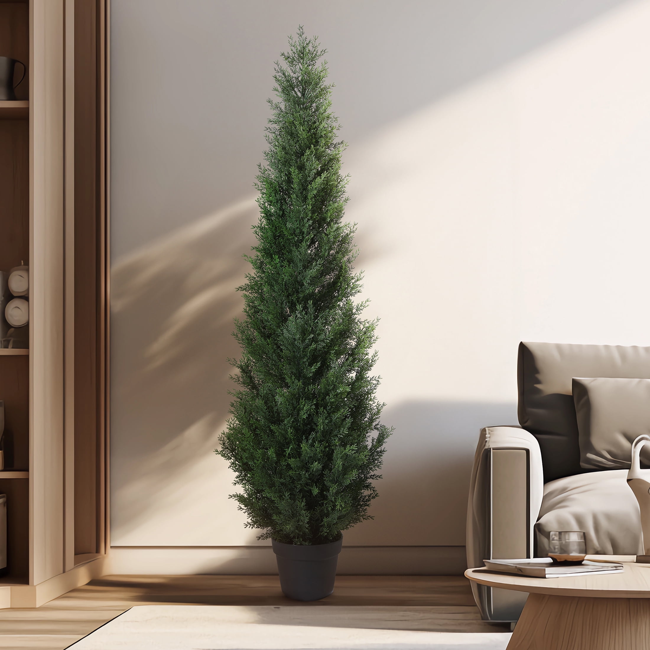 DR.Planzen Artificial Cedar Tree 5 FT Artificial Cedar Topiary Trees ...
