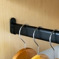 Phillco Closet Rod Steel Matte Black Oval 36 inches Pin Mount - Walmart.com