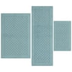 Mainstays Dylan Solid Diamond Olefin Blue Indoor Rug Set, 3-Piece ...