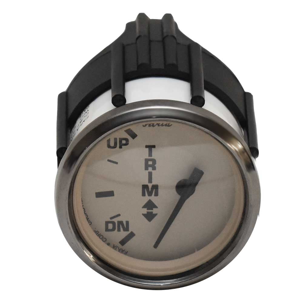 Faria Boat Trim Gauge GP8155A | Euro Beige SS 2 Inch Honda - Walmart.com