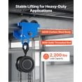 VEVOR Manual Trolley, 2200 lbs/1 Ton Load Capacity, Push Beam Trolley ...