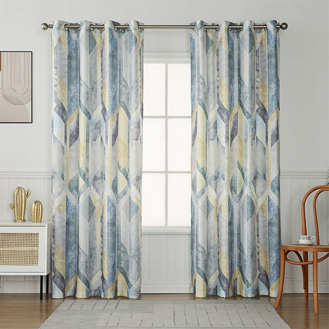 Yipa Blackout Grommet Curtains Thermal Insulated UV Protection Window ...