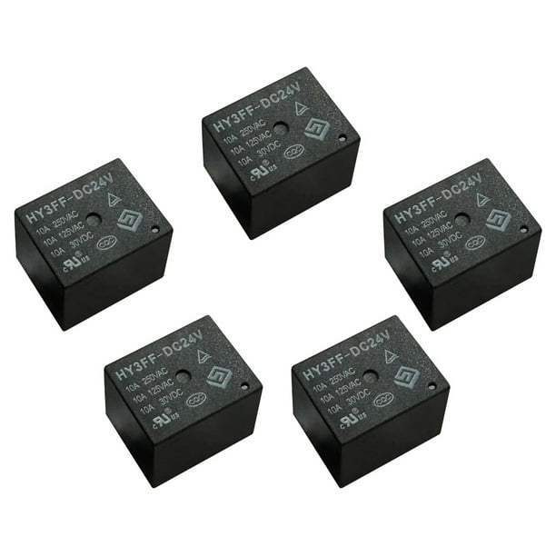 5 piece / piece mini relay 10A 250VAC power relay SPDT 5 pin HY3FF ...