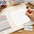 8Pcs Plastic Sashiko Stencils Kit Geometric Sashiko Pattern Templates ...