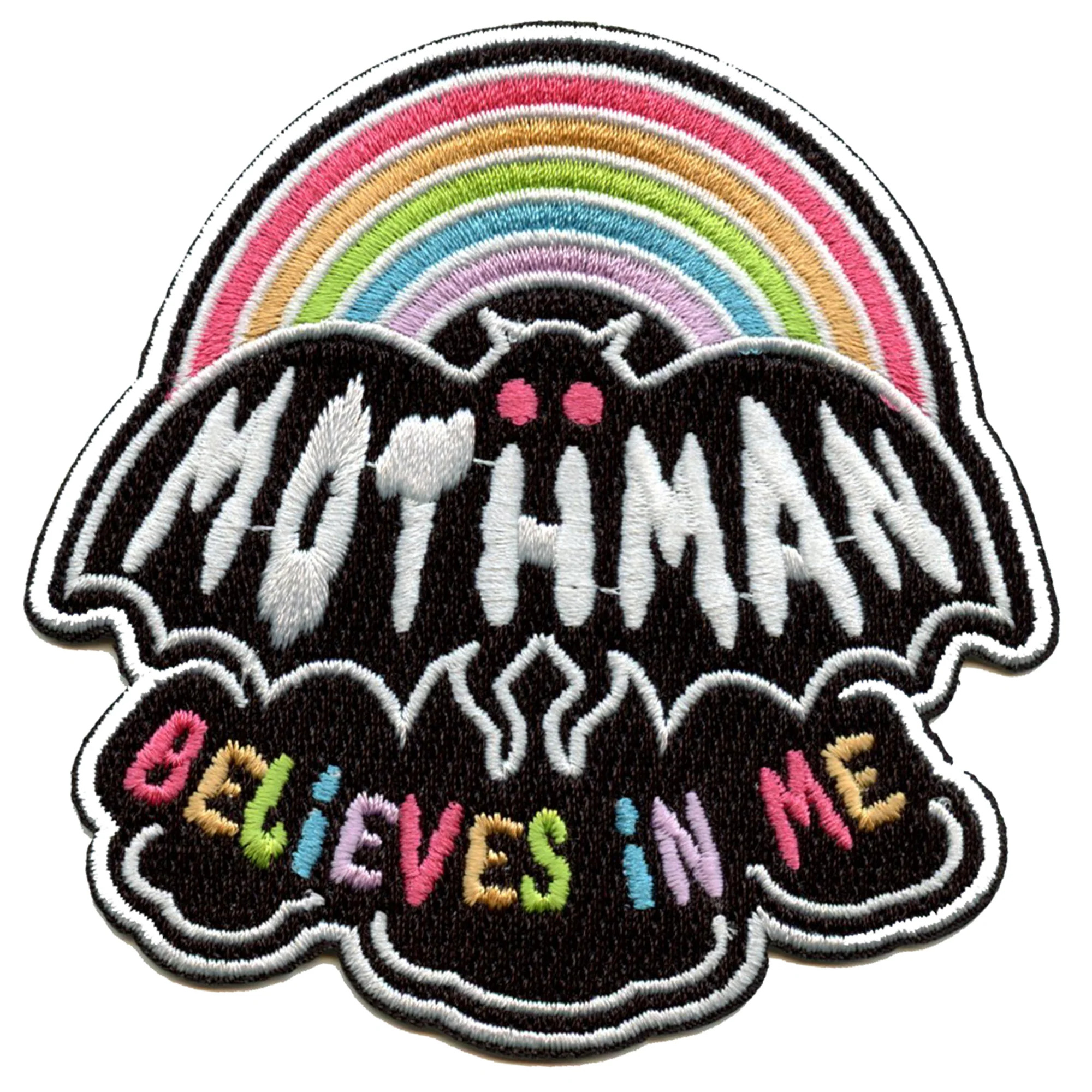 Mothman Believes in Me Rainbow Patch Folklore Mythology Legend ...