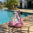 Summerween Ariana Ghost With Flamingo Whimsical Garden Tabletop Decor ...