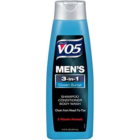 Alberto Vo5 Mens 3-in-1 Shampoo, Conditioner & Body Wash, Ocean Surge ...