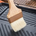 Kaireo Durable Natural Cooking Oil Brush, Wooden Handle High Heat ...