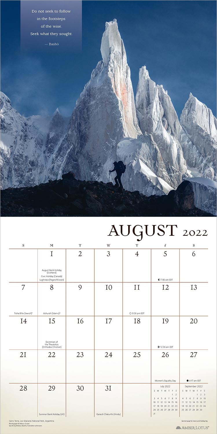 Wanderlust 2022 Wall Calendar (Trekking the Road Less Traveled ...