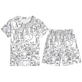 Byoo Boys Coloring Sleepwear Outfit Animal Print Short Sleeve Tee ...