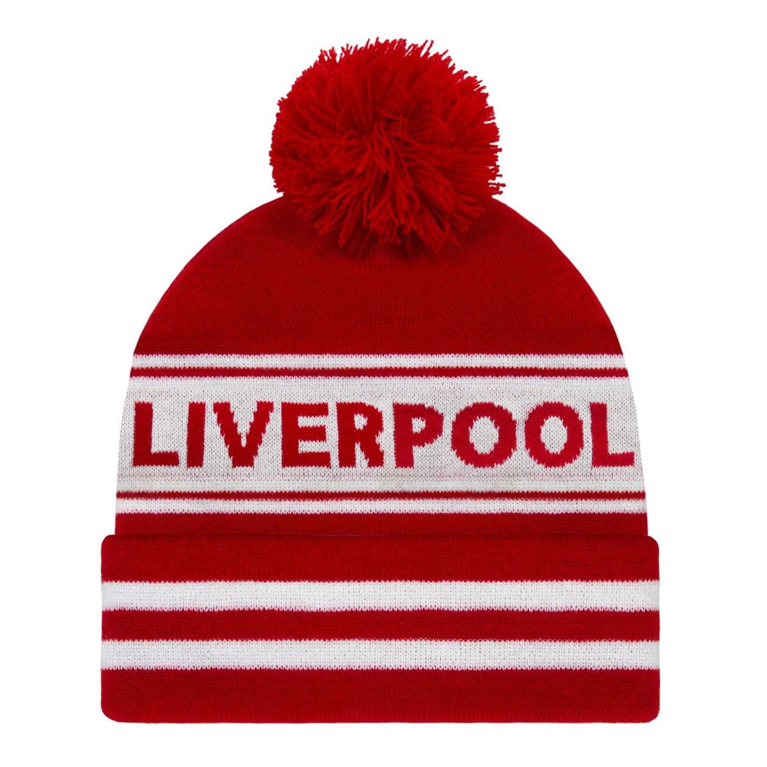Click here for Fan Originals Liverpool Text Bobble Beanie One Siz... prices