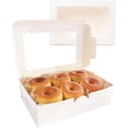 White Cookie Box with Window 15Pcs Pastry Macaron Bakery Box For ...
