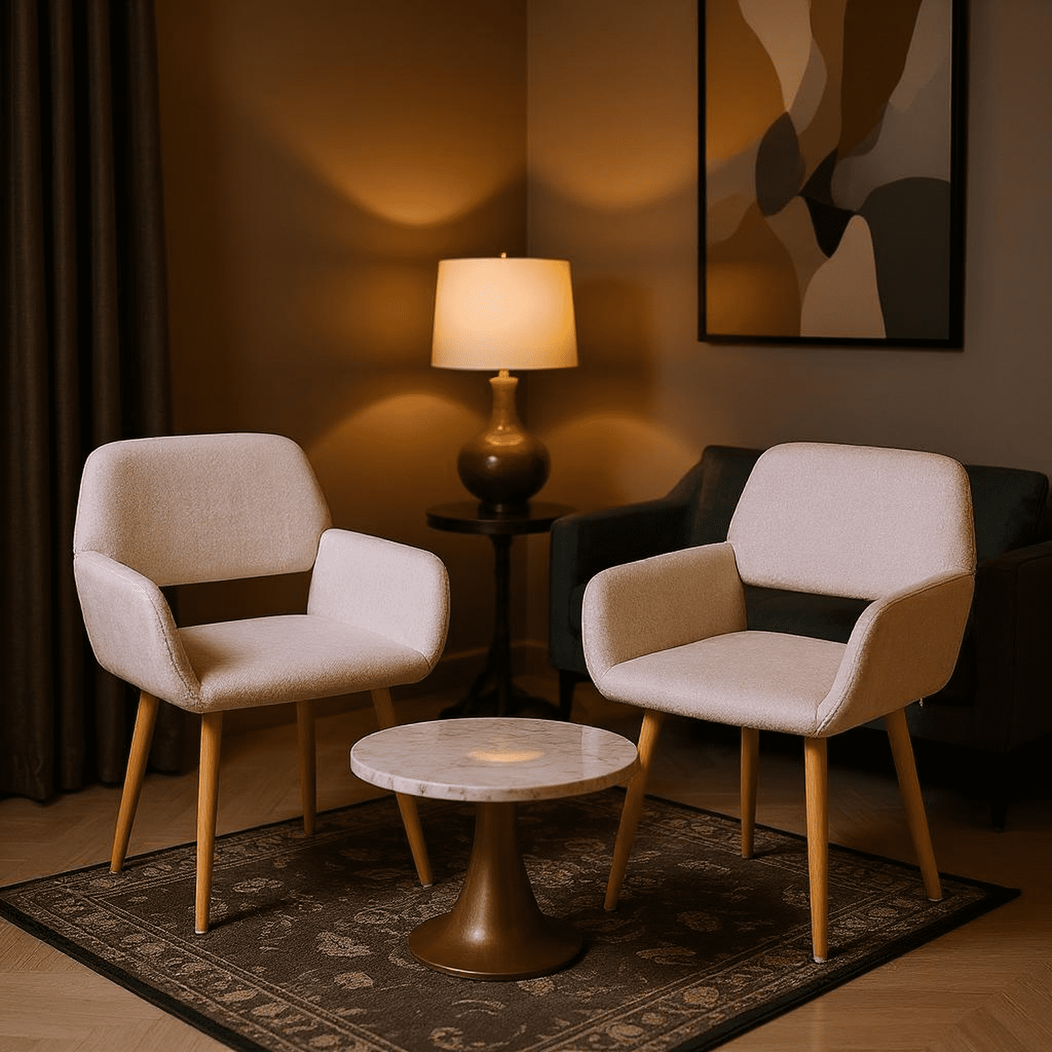 Click here for Homy Casa Set Of 2 Contemporary Fabric Dining Chai... prices