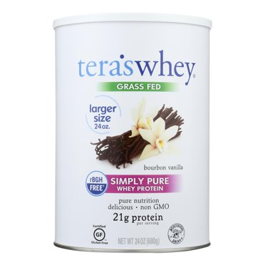Tera's Whey Grass Fed Whey Protein Powder, Gluten-Free, Bourbon Vanilla ...
