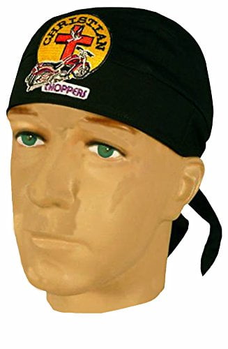 Buy Caps and Hats Christian Doo-Rag with Sweatband Motorcycle Skull Cap ...