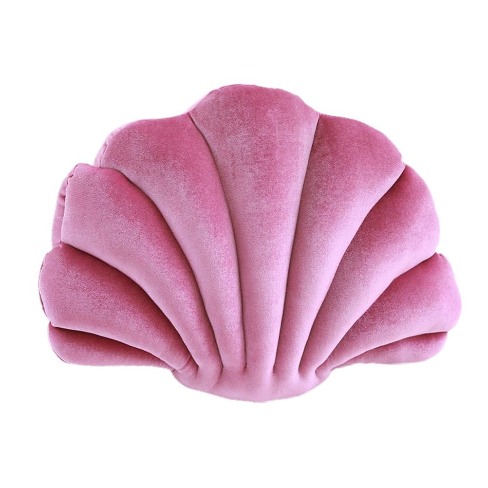 TureClos Seashell Pillow Soft Plush Seashell Throw Pillow Soft Sea ...