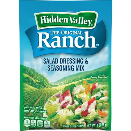 Hidden Valley Original Dry Ranch Salad Dressing & Seasoning Mix, 1 oz ...