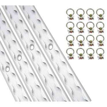 BENTISM E Track Tie Down Rail Kit, 34PCs 5' E Track Rails, Haul Weight ...
