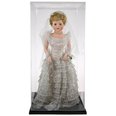 Plymor Clear Acrylic Display Case with Black Base, 8" W x 8" D x 12" H ...