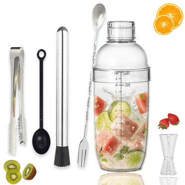 Mainstays 25-Ounce Stainless Steel Cocktail Shaker, Rainbow Iridescent ...