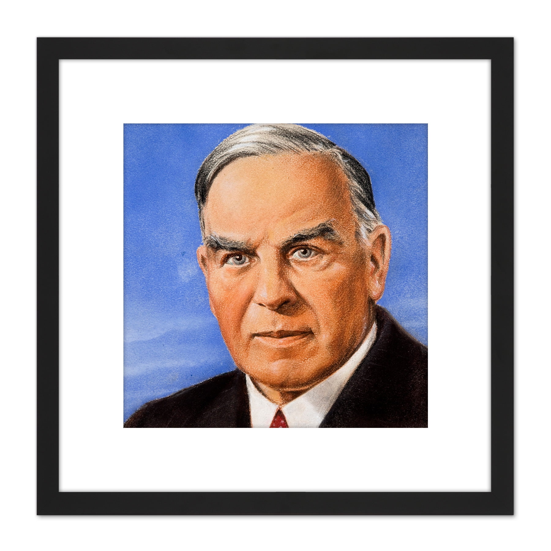 Timym Portrait Canadian Prime Minister Mackenzie King Painting 8X8 Inch ...