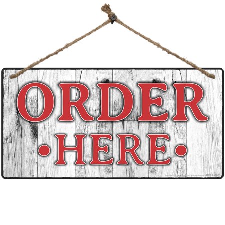 ATX cUSTOM SIgNS - Order Here Sign Red and White | Walmart Canada