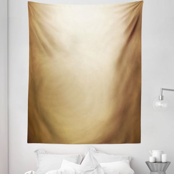 Brown Tapestry, Abstract Gradient Display Soft Pale Brown Colored Plain ...