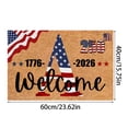 250th Anniversary 1776-2026 Patriotic Welcome Doormat, 4th of July ...