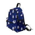 Blue Penguin Pattern Mini Backpack Cute Small Backpack with Chest Strap ...