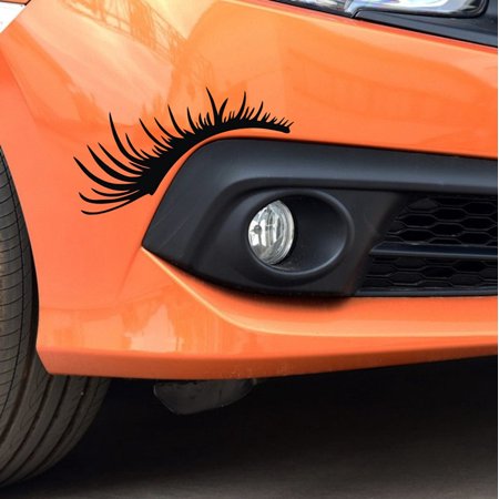 TopOne 1 Pair 3D Charming Eyelashes Car Sticker Fake Eye Lash Car ...