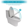 Ceramic One Piece Toilet, Elongated Dual Flush Toilet with Soft Close ...