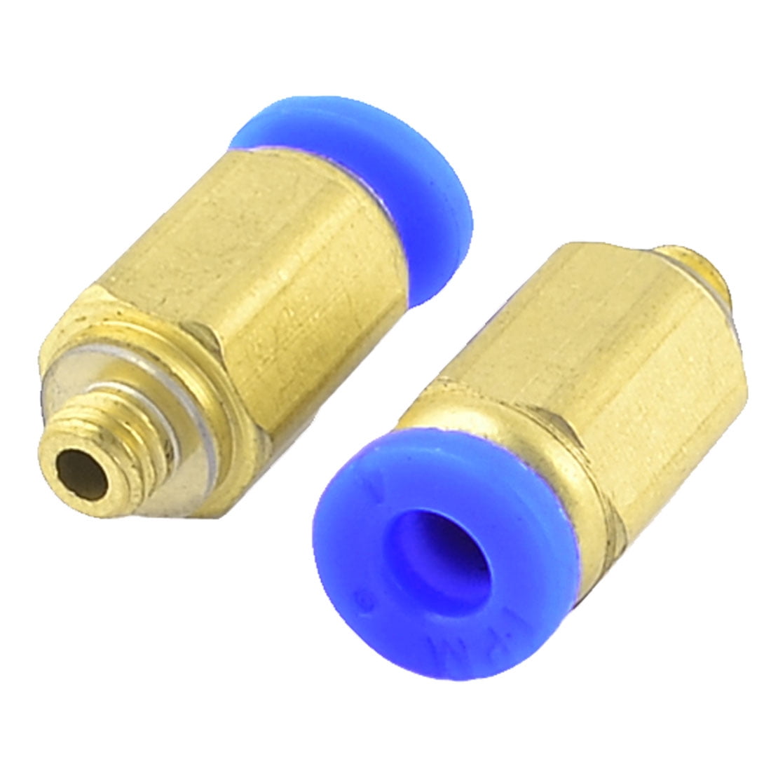 5mm PT Male Thread to 4mm Air Pneumatic Pipe Straight Quick Coupler 2 ...
