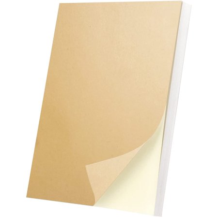 Matte Silver Paper Stickers Blank Sticker Label Sheets 8.5" x 11" 24 ...