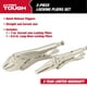 Hyper Tough 2-Piece Locking Plier Set with 6-1/2-Inch Long Nose and 7 ...