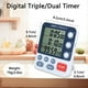 MOSTRUST Digital Dual Kitchen Timer, 3 Channels Count UP/Down Timer ...