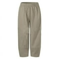 Abcnature Womens Wide Leg Pants Plus Size Linen Harem Pants Casual