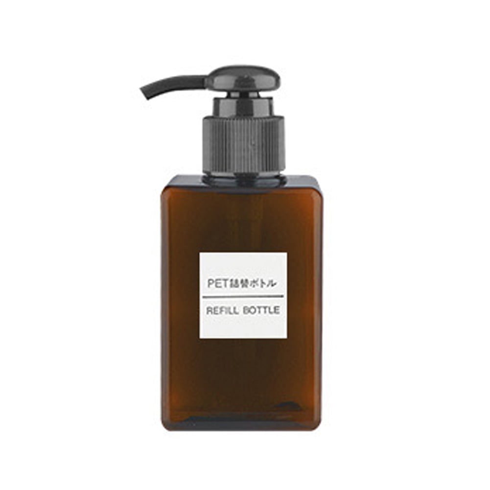 280ml Clear Plastic Pump Bottles, Refillable Square Hand Pump ...