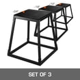 VEVORbrand Plyometric Platform Box, Plyometric Box Jump Set for Home ...