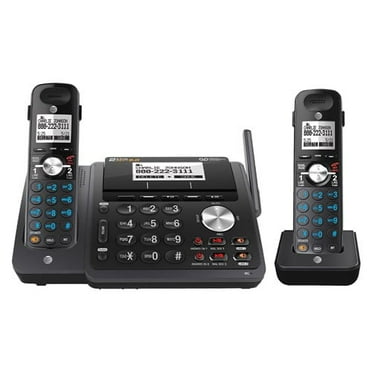 AT&T Connect to Cell TL86103 DECT 6.0 Cordless Phone, Silver Black ...