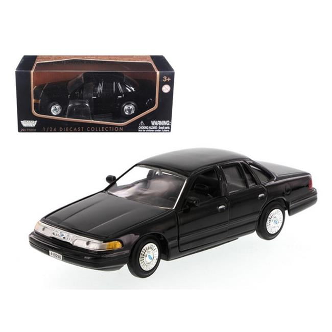 1998 Ford Crown Victoria Black 1/24 Diecast Model Car by Motormax ...