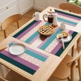 Bohemian Cotton Linen Placemats Set of 2, Tribal Geometric Stripes ...