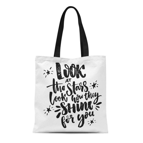 HATIART Canvas Bag Resuable Tote Grocery Shopping Bags Look at the ...