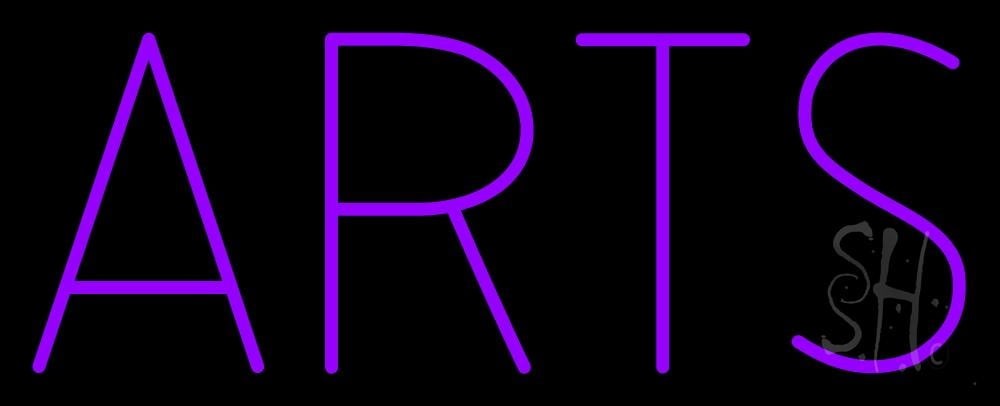 Purple Arts LED Neon Sign 13 x 32 - inches, Clear Edge Cut Acrylic ...