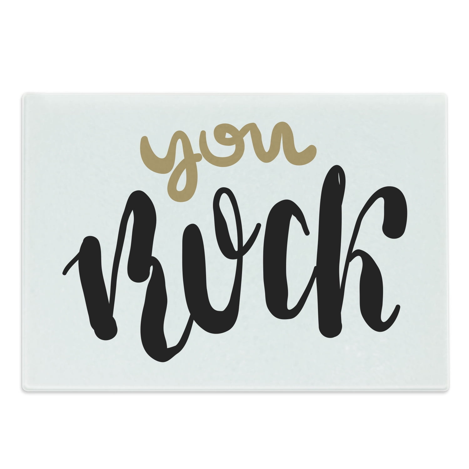 You Rock Cutting Board, Cursive Typography Lettering Inspirational ...