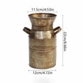 COM1950s Iron Milk Can Vase, Vintage Iron Pitcher Jug for Dried Flowers ...