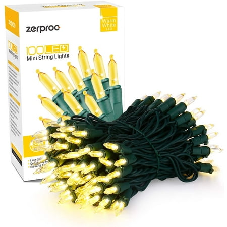 LED Christmas Lights, 33ft 100 LED Mini String Lights, 120V UL ...