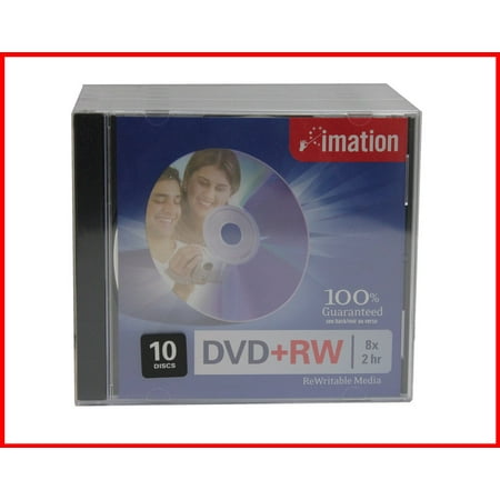 10 New Imation 8X DVD+RW ReWritable Blank Disc Storage Media 4.7GB With ...