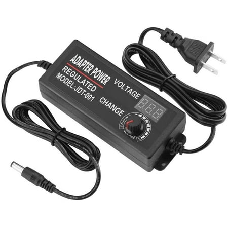 Power Supply Adapter, Anti-Interference AC/DC Adjustable Power Adapter ...