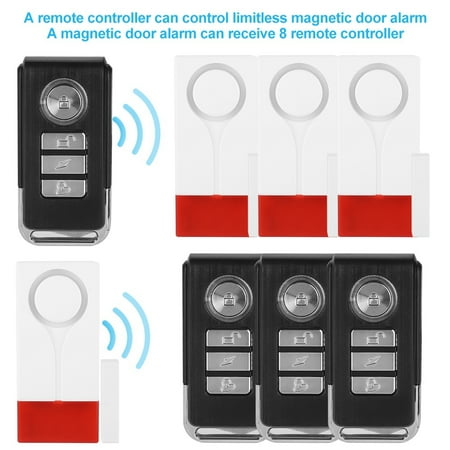 Sonew Wireless Magnetic Sensor Alarm,Wireless Door Burglar Alarm ...